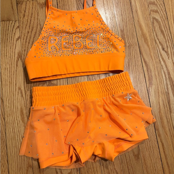 Rebel Athletic | Costumes | Rebel Kids Orange Cheer Set | Poshmark